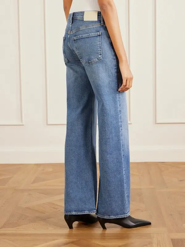 Citizens Of Humanity Nora Mid-rise Wide-leg Jeans - Blue