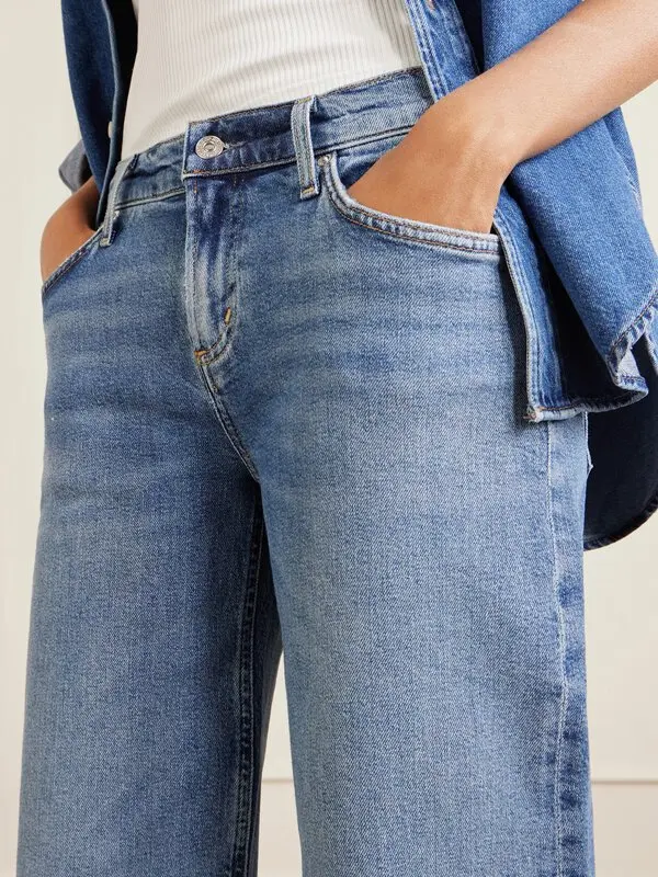 Citizens Of Humanity Nora Mid-rise Wide-leg Jeans - Blue