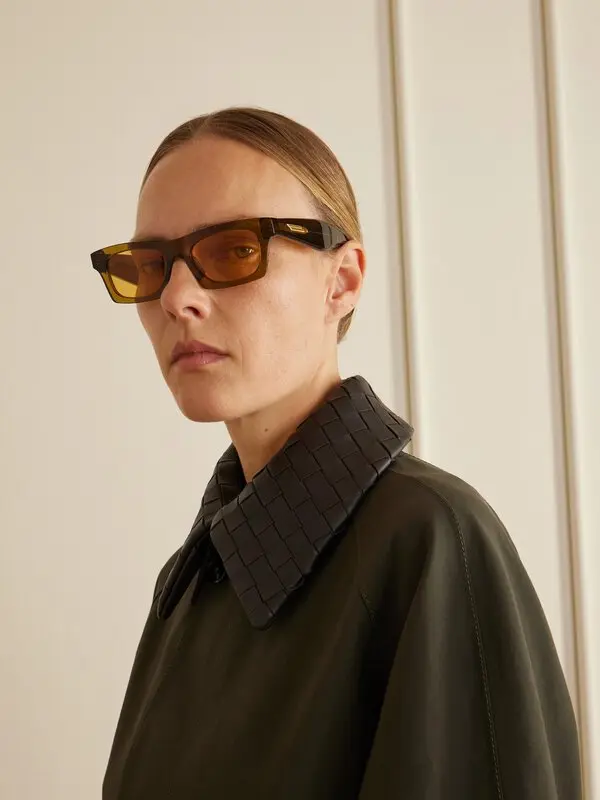 Bottega Veneta Ribbon Square-frame Sunglasses - Brown
