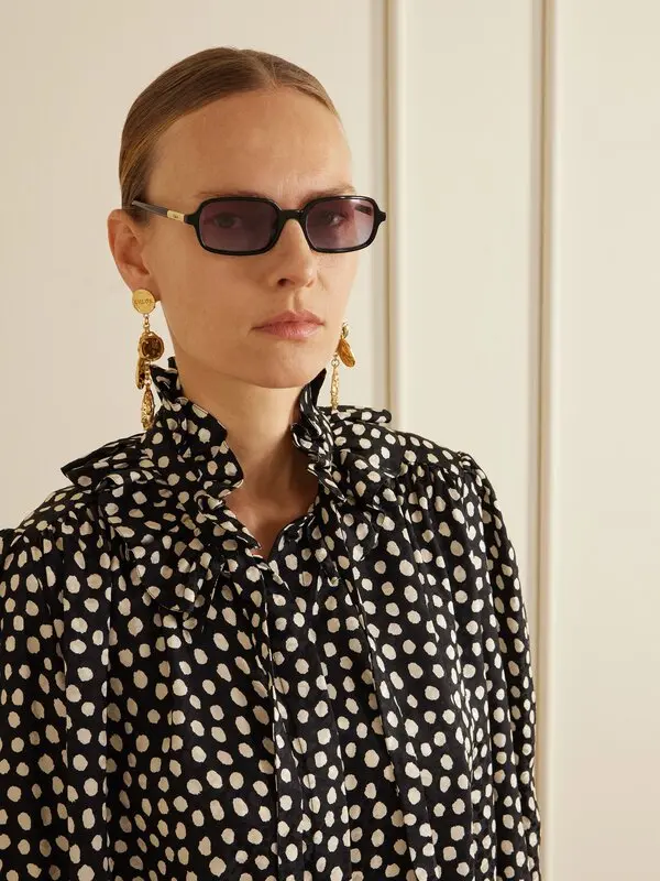 Chloé Judy Rectangle-frame Sunglasses
