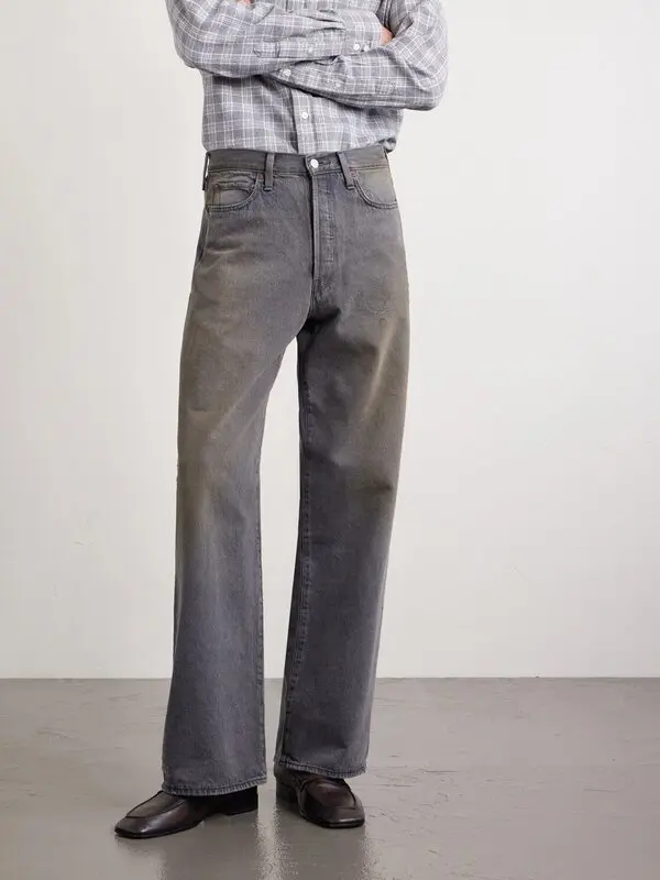 SSSTEIN Straight-leg Distressed Jeans