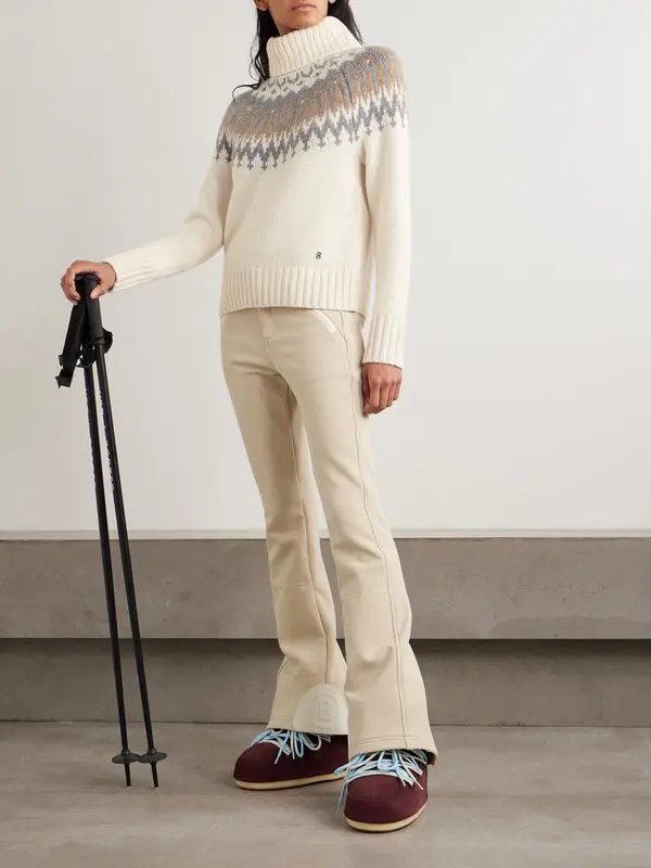 Bogner Appliquéd Ski Pants - Neutrals