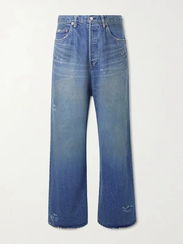 SSSTEIN Straight-leg Distressed Jeans