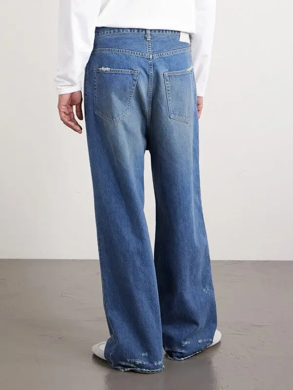 SSSTEIN Straight-leg Distressed Jeans