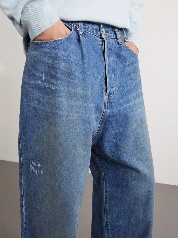 SSSTEIN Straight-leg Distressed Jeans