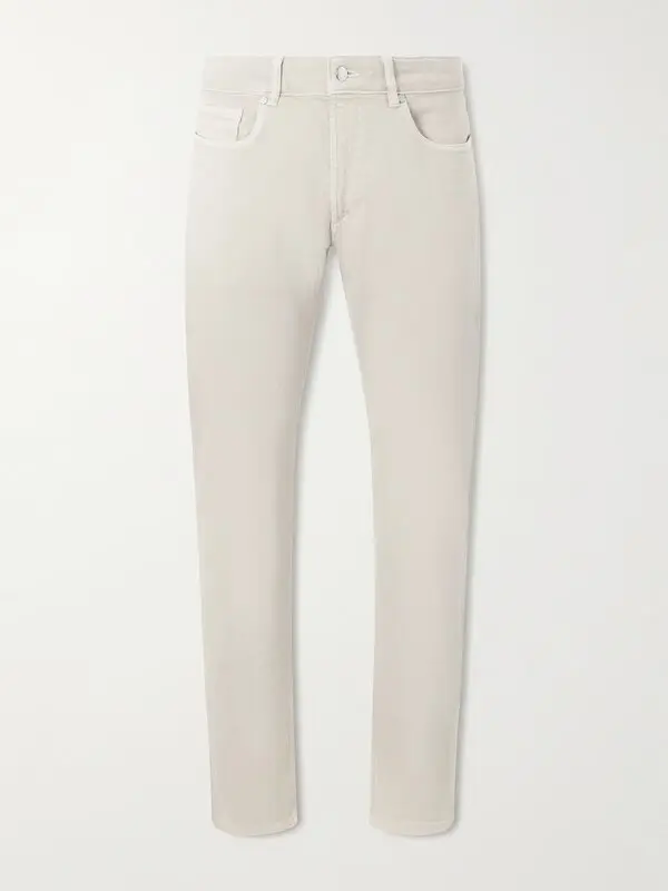 Peter Millar Fairfield Straight-leg Garment-dyed Jeans - Neutrals