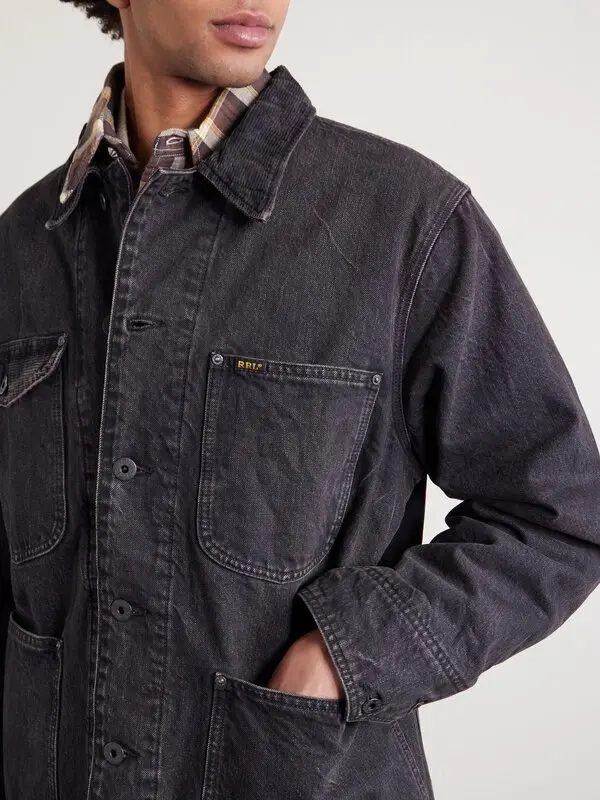 Ralph Lauren Corduroy-trimmed Denim Chore Jacket