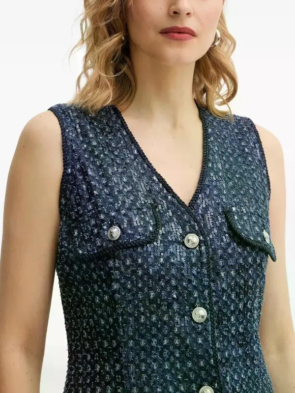 Guess Button Pocket Shift Mini Dress