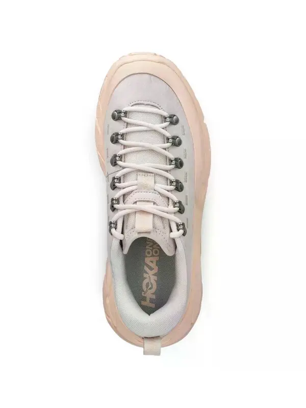 HOKA® Lug-sole Sneakers With Eyelet Detail - Neutrals