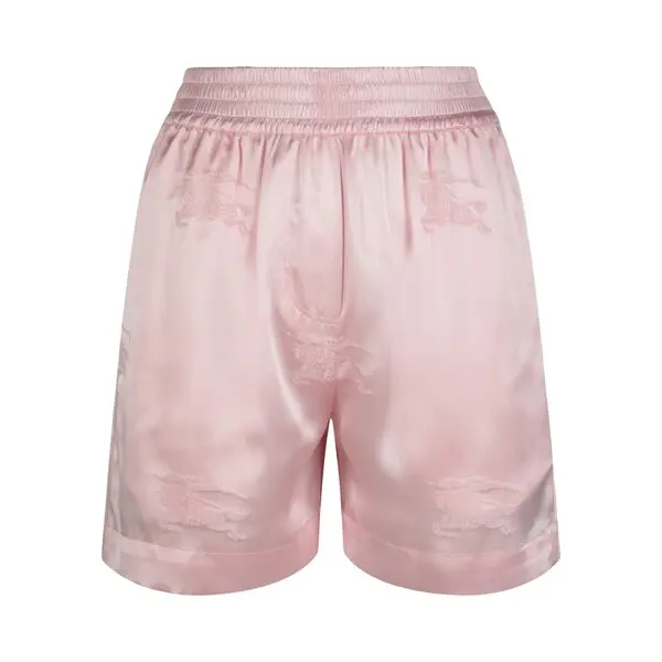 Burberry Ekd Jacquard Silk Shorts - Pink