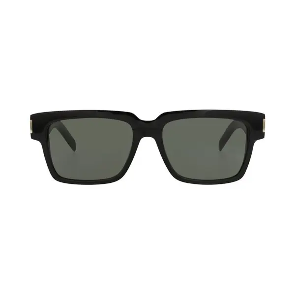 Saint Laurent Square Frame Recycled Acetate Sunglasses - Black