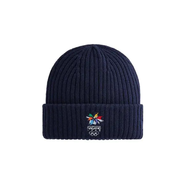 Kith X New Era Olympics Heritage Nagano Knit Beanie - Black