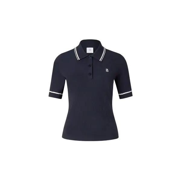Bogner Knitted Polo Shirt - Navy Blue