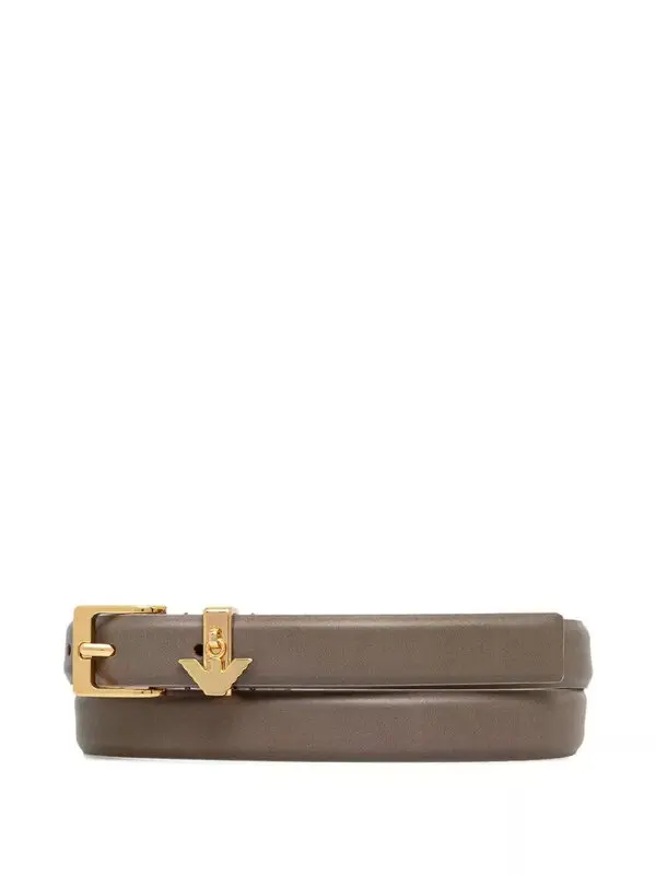 Emporio Armani Eagle-charm Belt - Grey