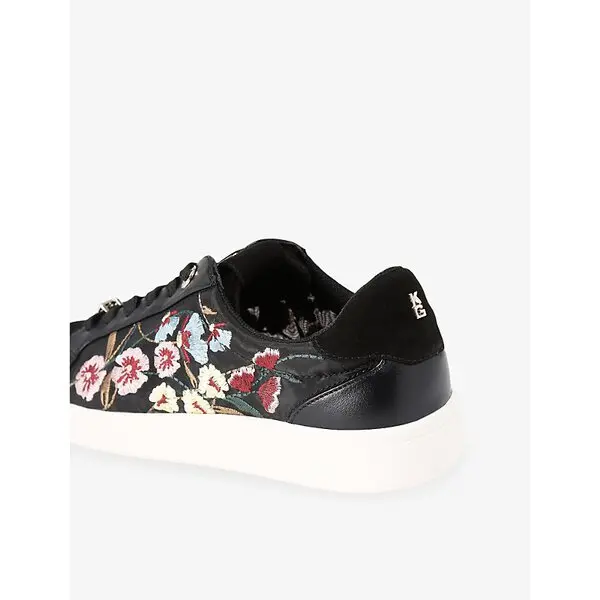 Kurt Geiger Eliza Embroidered Leather Trainers