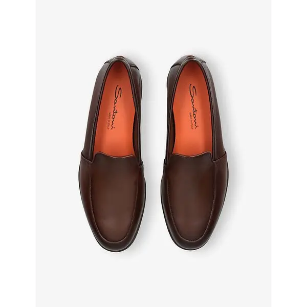 Santoni Malibu Leather Loafers