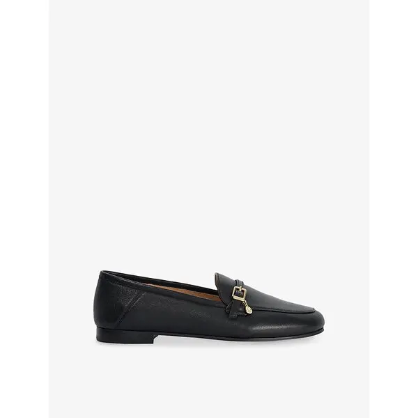 DUNE Leather Loafers - Black Leather