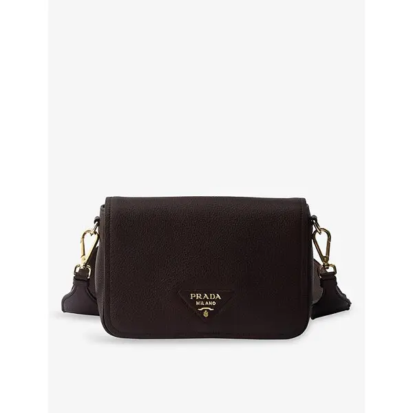 Prada Leather Shoulder Bag - Brown