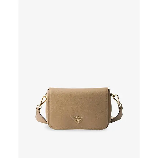 Prada Leather Shoulder Bag - Neutral