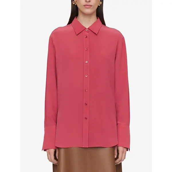 JOSEPH Long-sleeved Silk Blouse