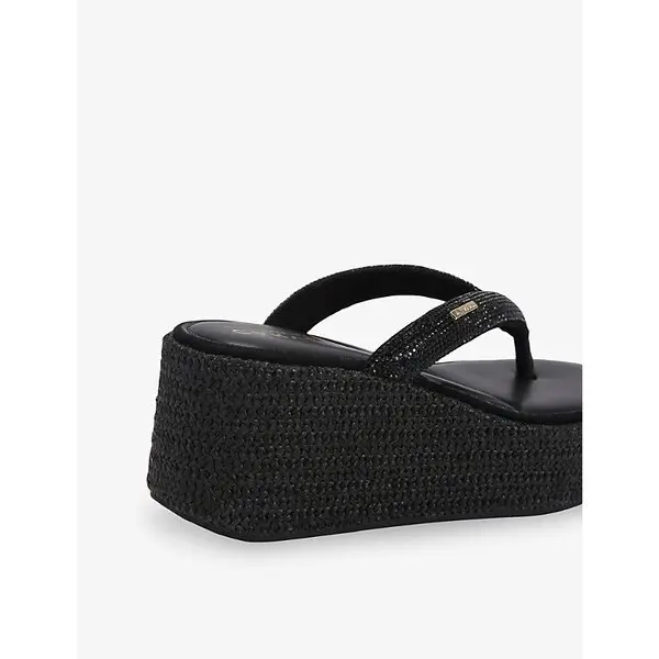 Carvela Riviera Woven Flatform Sandals