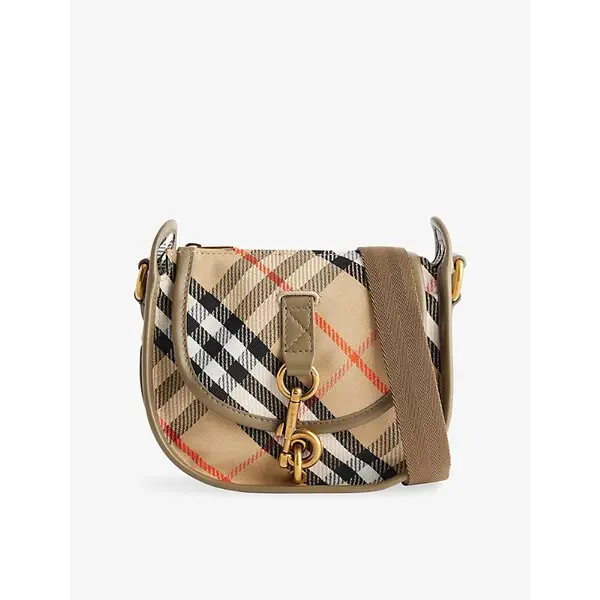 Burberry Mini B-clip Canvas Messenger Bag