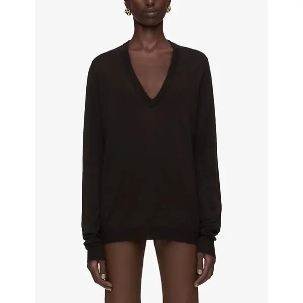 JOSEPH Cashair V-neck Cashmere Jumper