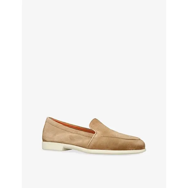 Santoni Malibu Suede Loafers