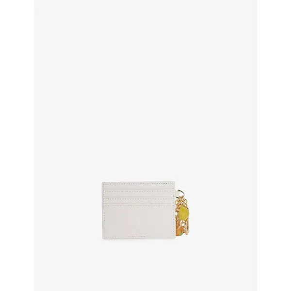 DUNE Klub Leather Coin Purse - White Leather