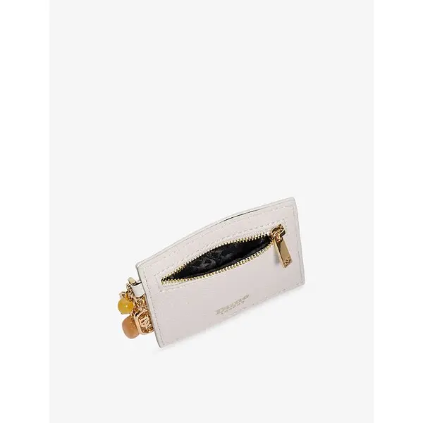 DUNE Klub Leather Coin Purse - White Leather