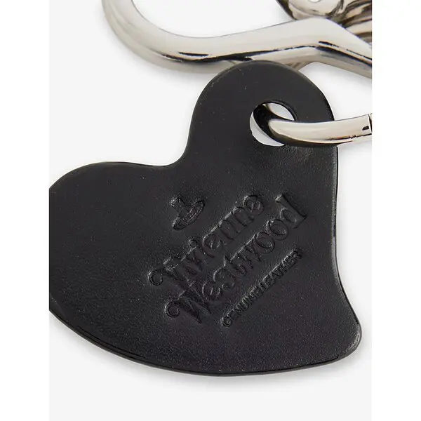 VIVIENNE WESTWOOD Heart Leather Keyring