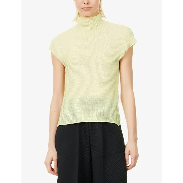Issey Miyake Wooly Pleats-66 Knitted Top