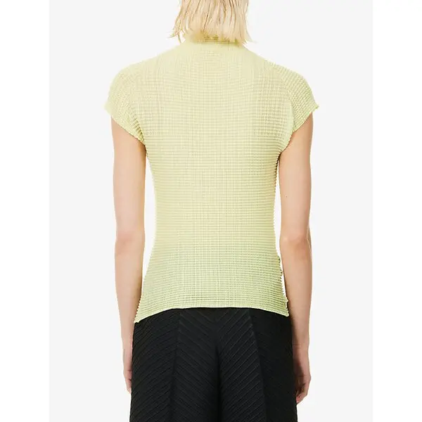 Issey Miyake Wooly Pleats-66 Knitted Top