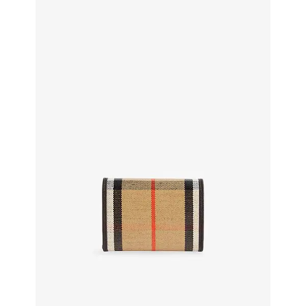 Burberry Highlands Canvas And Leather Coin Wallet