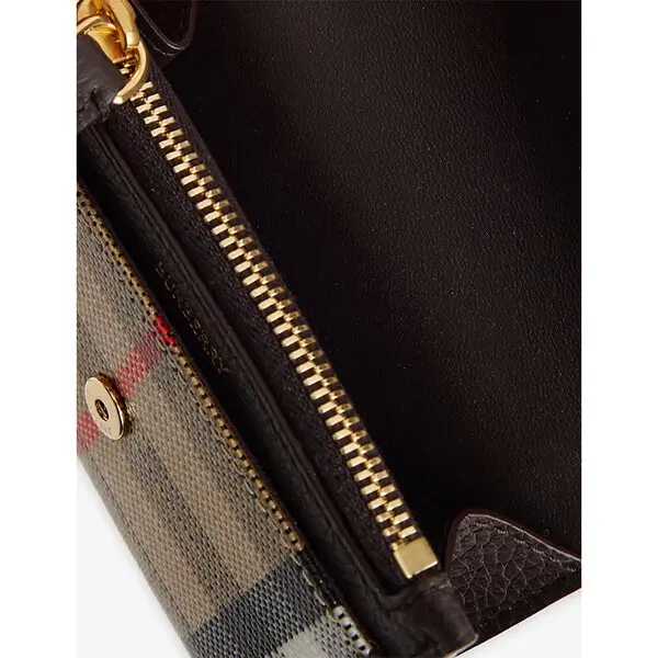 Burberry Highlands Canvas And Leather Coin Wallet