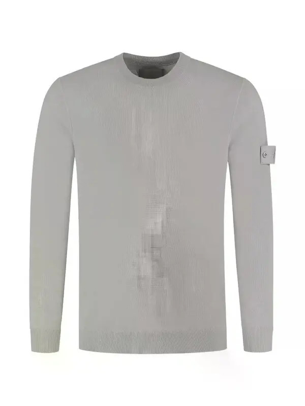 Stone Island Ghost Logo-patch Crew-neck Sweater