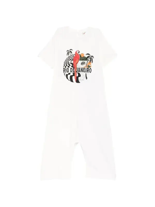 Farm Rio Graphic-print Jumpsuit - White