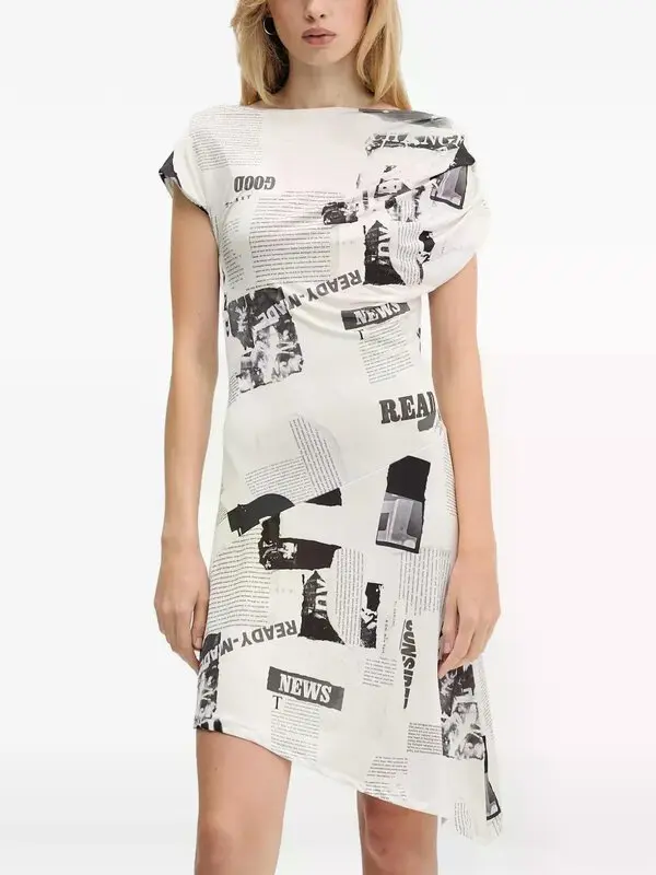 Desigual Newspaper-print Dress