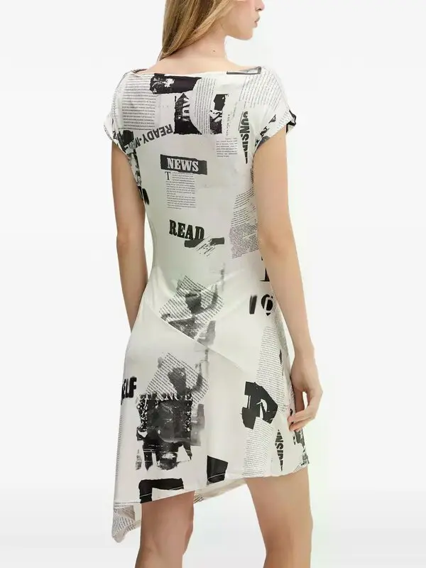 Desigual Newspaper-print Dress