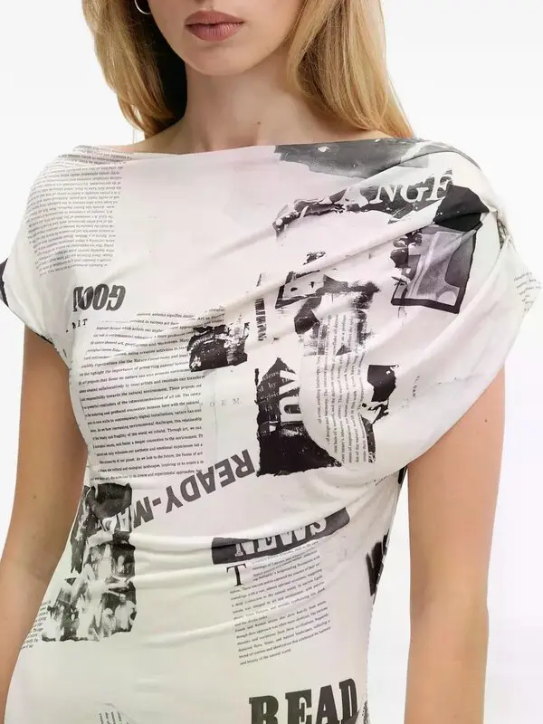 Desigual Newspaper-print Dress