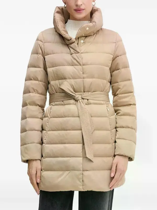 Geox Bettanie Quilted Belted Coat