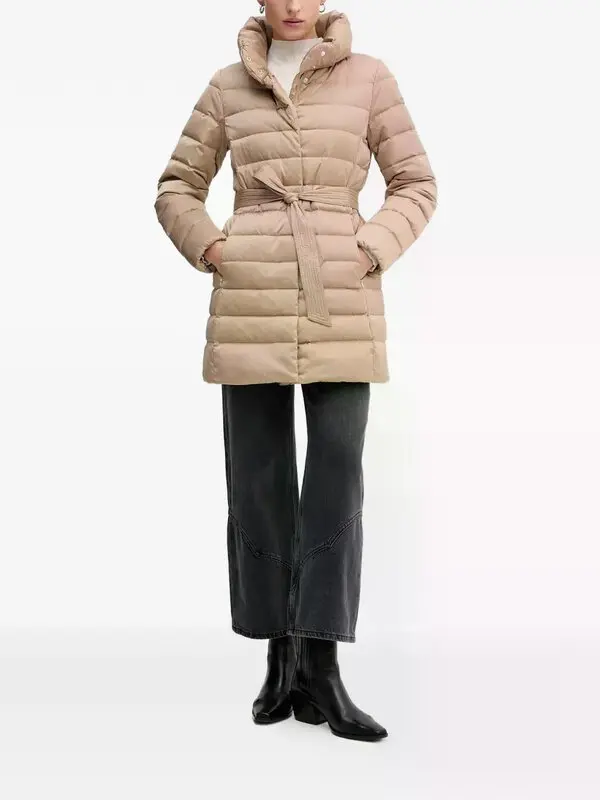 Geox Bettanie Quilted Belted Coat