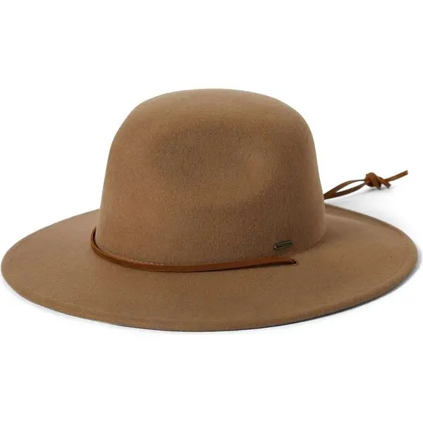 Brixton Cedar Packable Fedora - Khaki