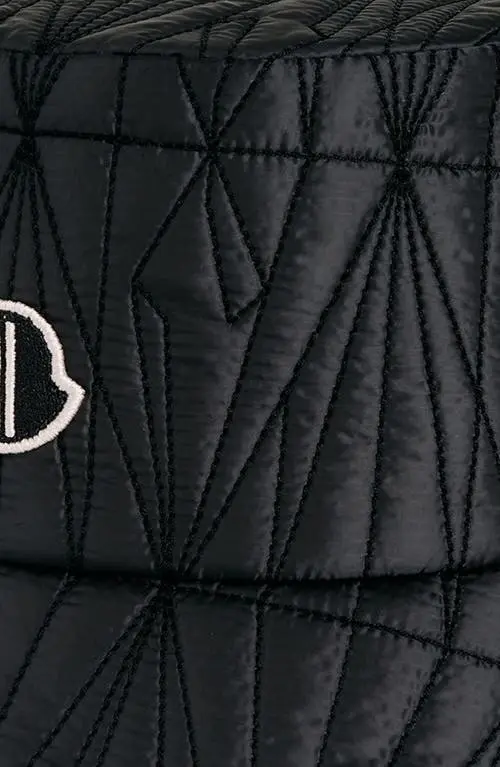 Moncler Quilted Bucket Hat - Black