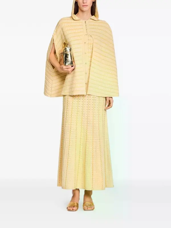 Sandro Rhinestone Knit Cape