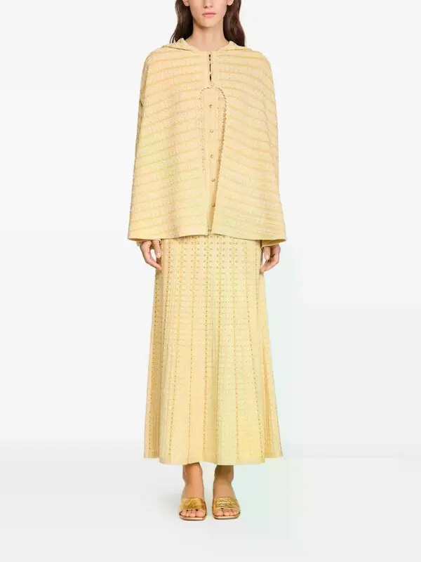 Sandro Rhinestone Knit Cape