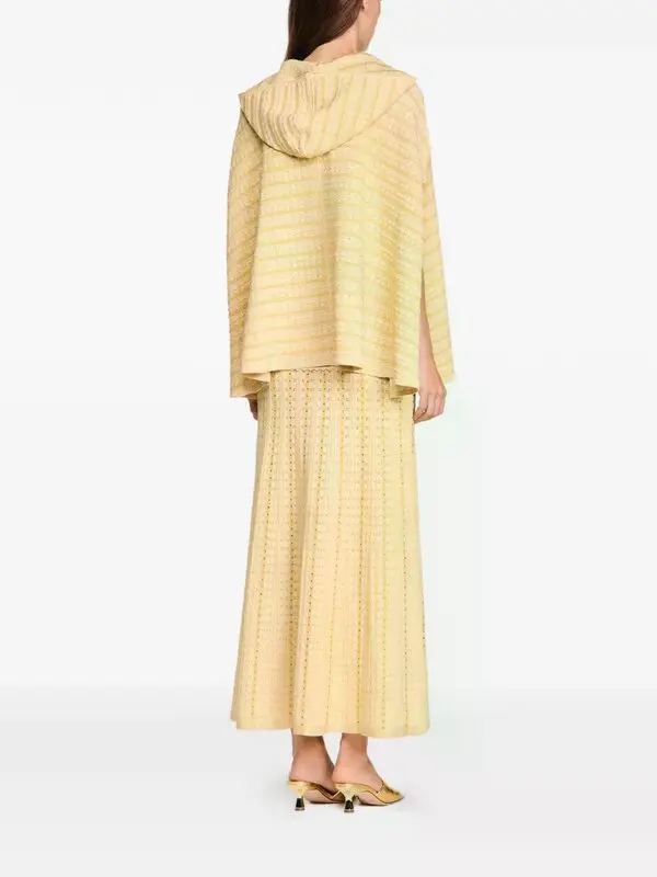 Sandro Rhinestone Knit Cape
