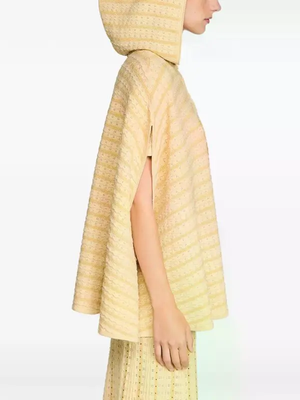 Sandro Rhinestone Knit Cape