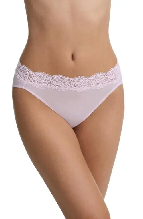 SKARLETT BLUE Divine Lace Trim French Cut Brief - Lilac Pink