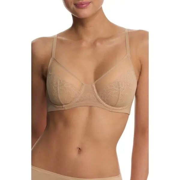 Natori Radiance Convertible Unlined Underwire Bra - Cafe